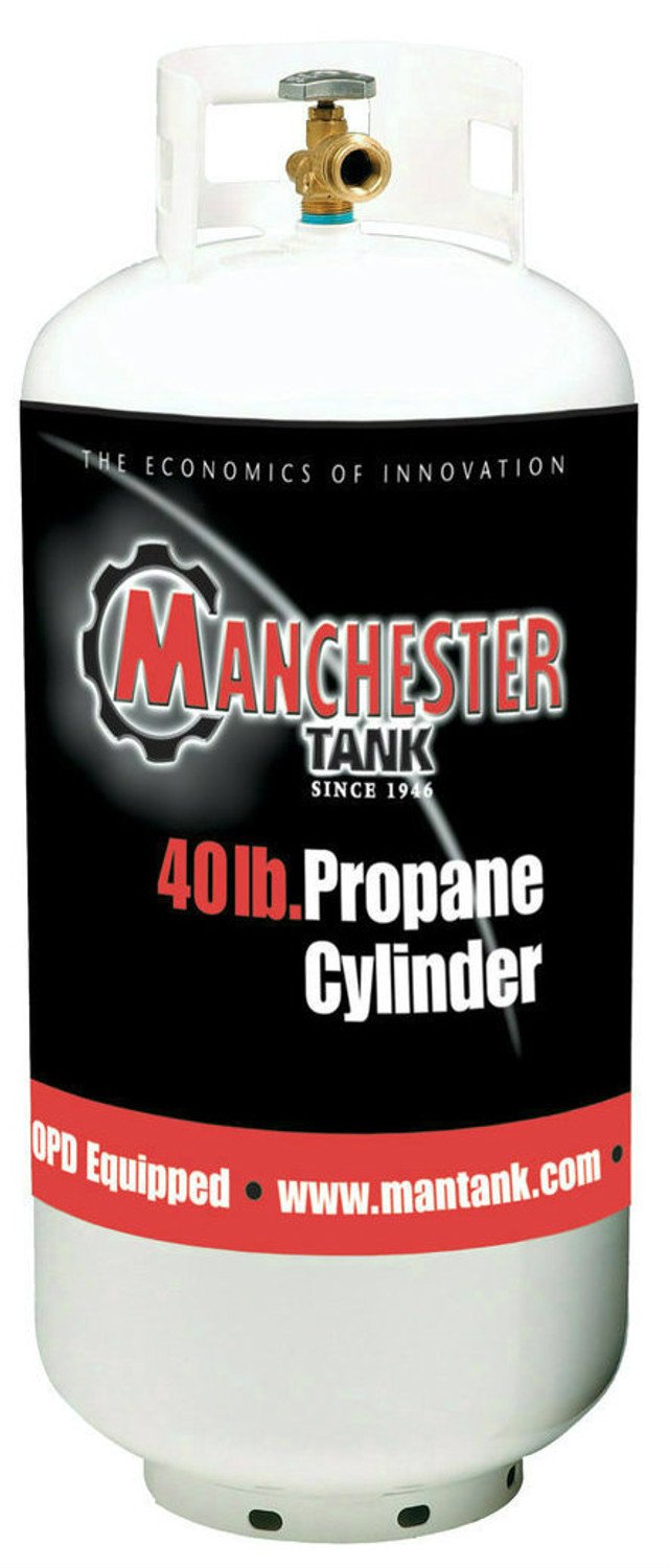 40 lbs (10 Gallon) Manchester Propane Tank with OPD - Daily propane Tanks